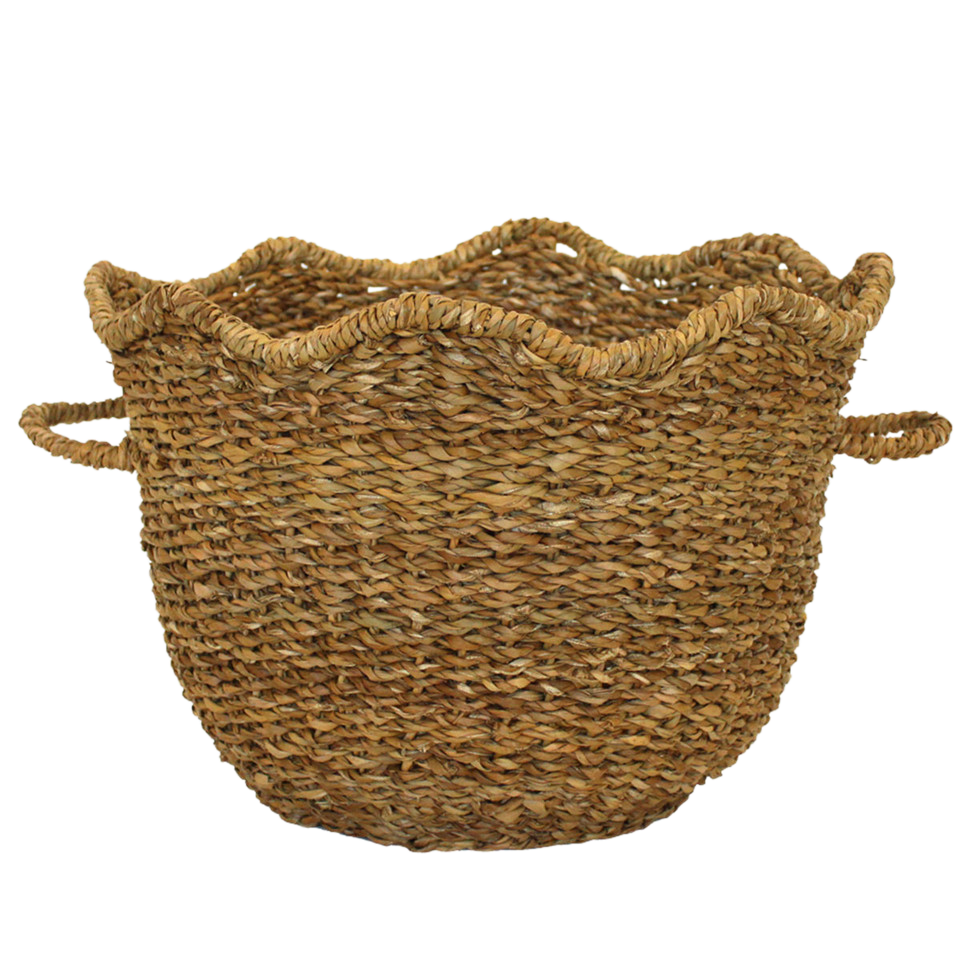 Traditional Handwoven Seagrass Basket