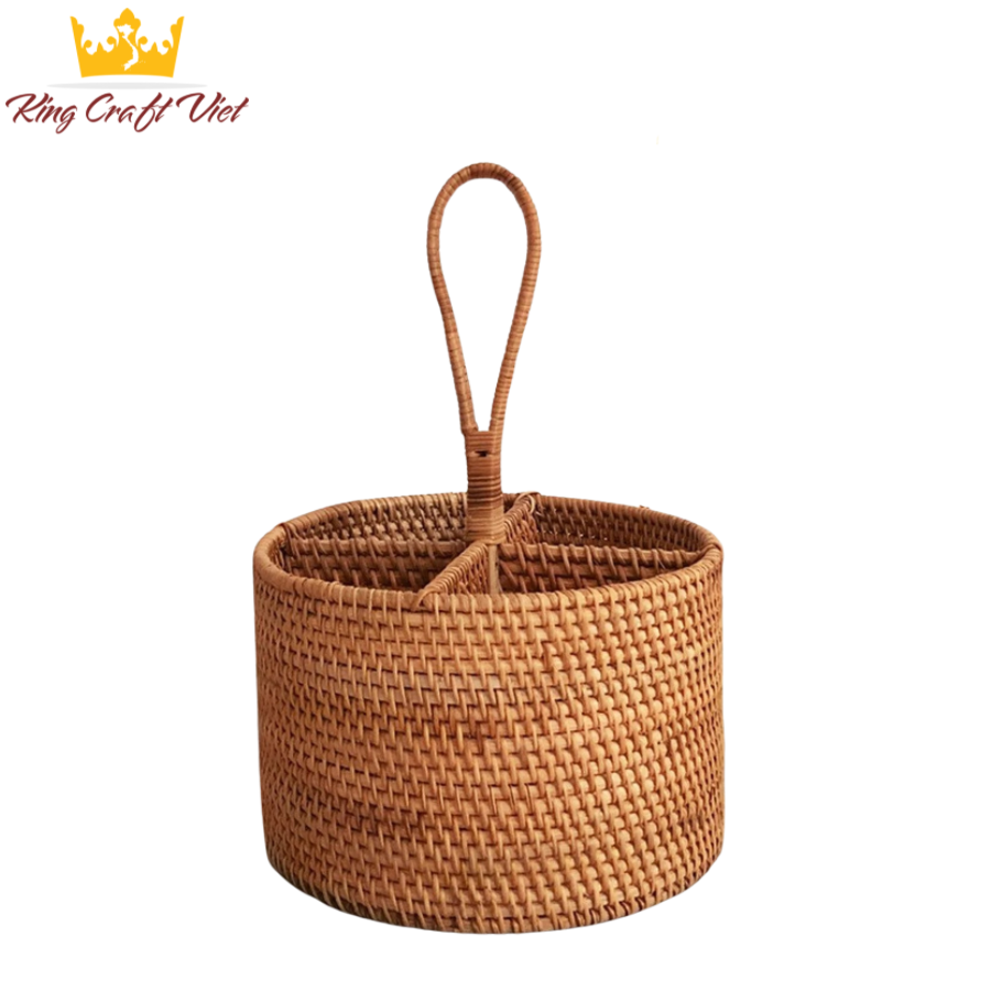 Rattan Utensil Caddy RUC04