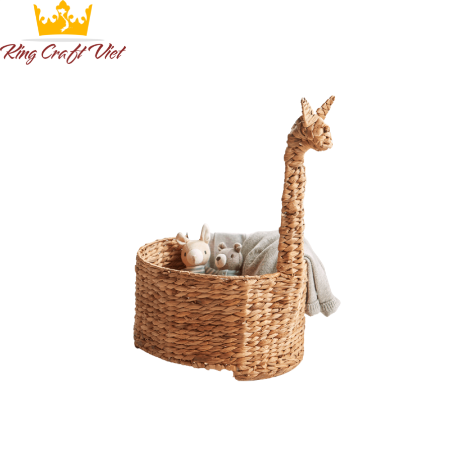Supplier Vietnam Made of Natural Water Hyacinth Giraffe Storage Basket ...
